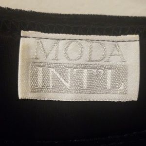 Moda International | Dresses | Moda Intl Black Velvet Dress Size Mp ...